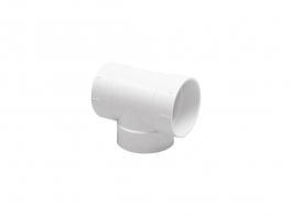 Tee (T) PVC pipe fitting - Vaculine - 90° - Short-radius | Central ...