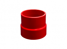 Stopper PVC pipe fitting - 2 ft to 1 13/16 ft (51-46 mm) | Central ...